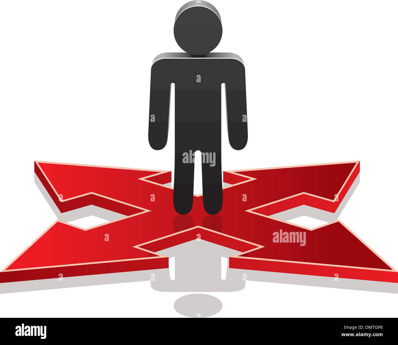 Man making illustration Banque d'images vectorielles - Alamy