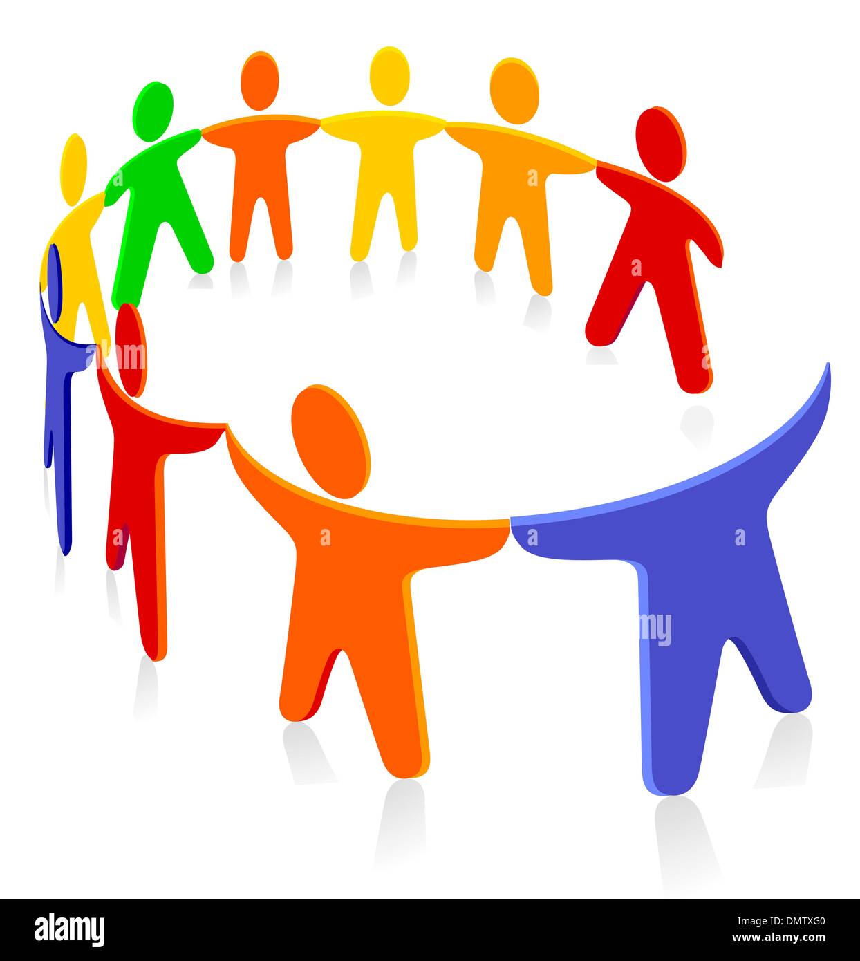 La solidarité de groupe Image Vectorielle Stock - Alamy
