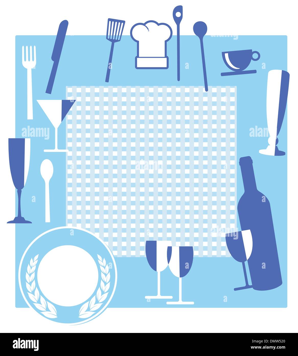 Signe de restaurant avec couverts Banque de photographies et d’images à ...