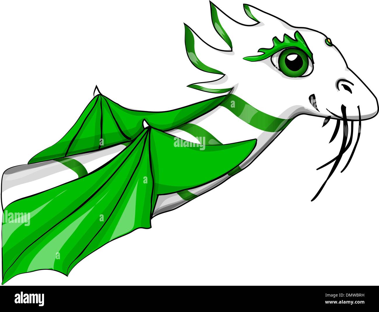 Queue de dragon chinois Banque d'images vectorielles - Alamy