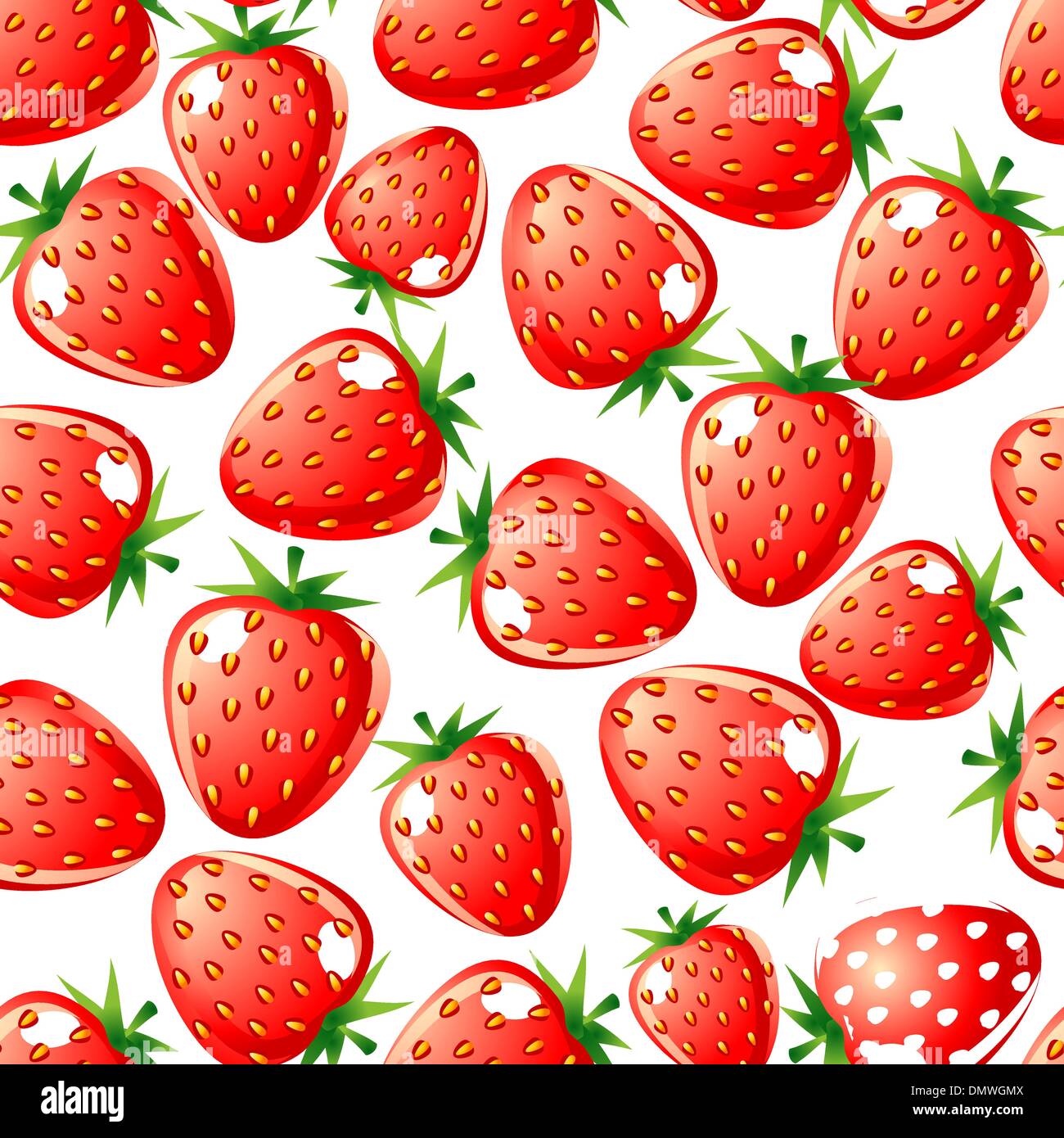 Fraise en papier Banque d'images vectorielles - Alamy