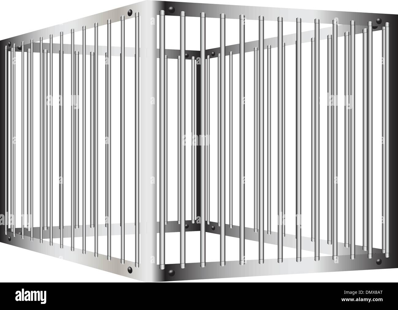 Grille de la prison Banque d'images vectorielles - Alamy