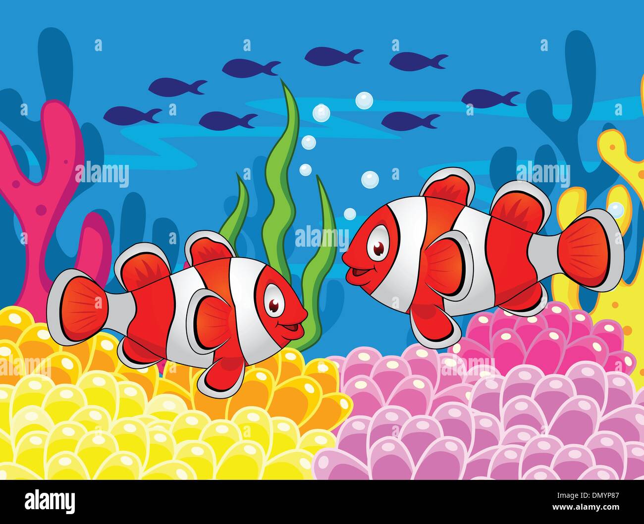 Clownfish cartoon Banque d'images vectorielles - Alamy