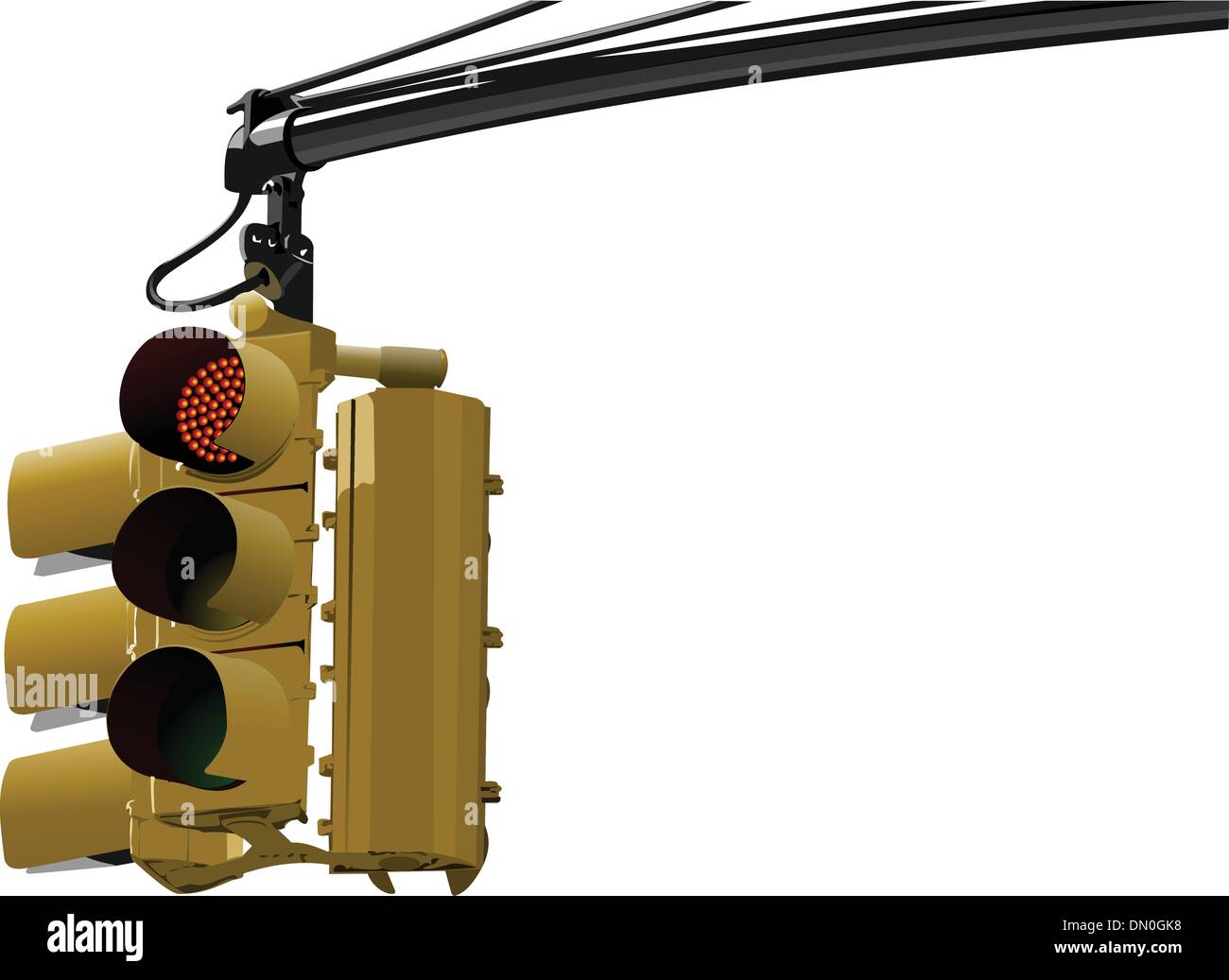 Feux de signalisation rouges Banque d'images vectorielles - Alamy