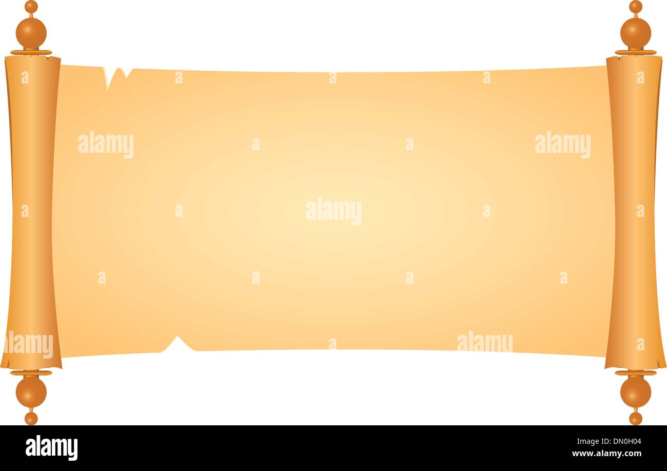 Rouleau de parchemin Banque d'images vectorielles - Alamy