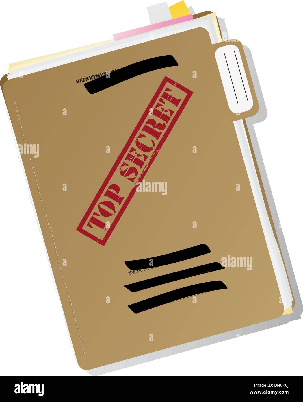 Dossier avec document Banque d'images vectorielles - Alamy