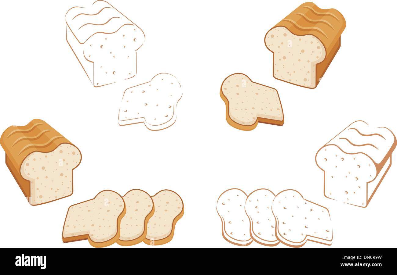 Pictogramme pain Banque d'images vectorielles - Alamy