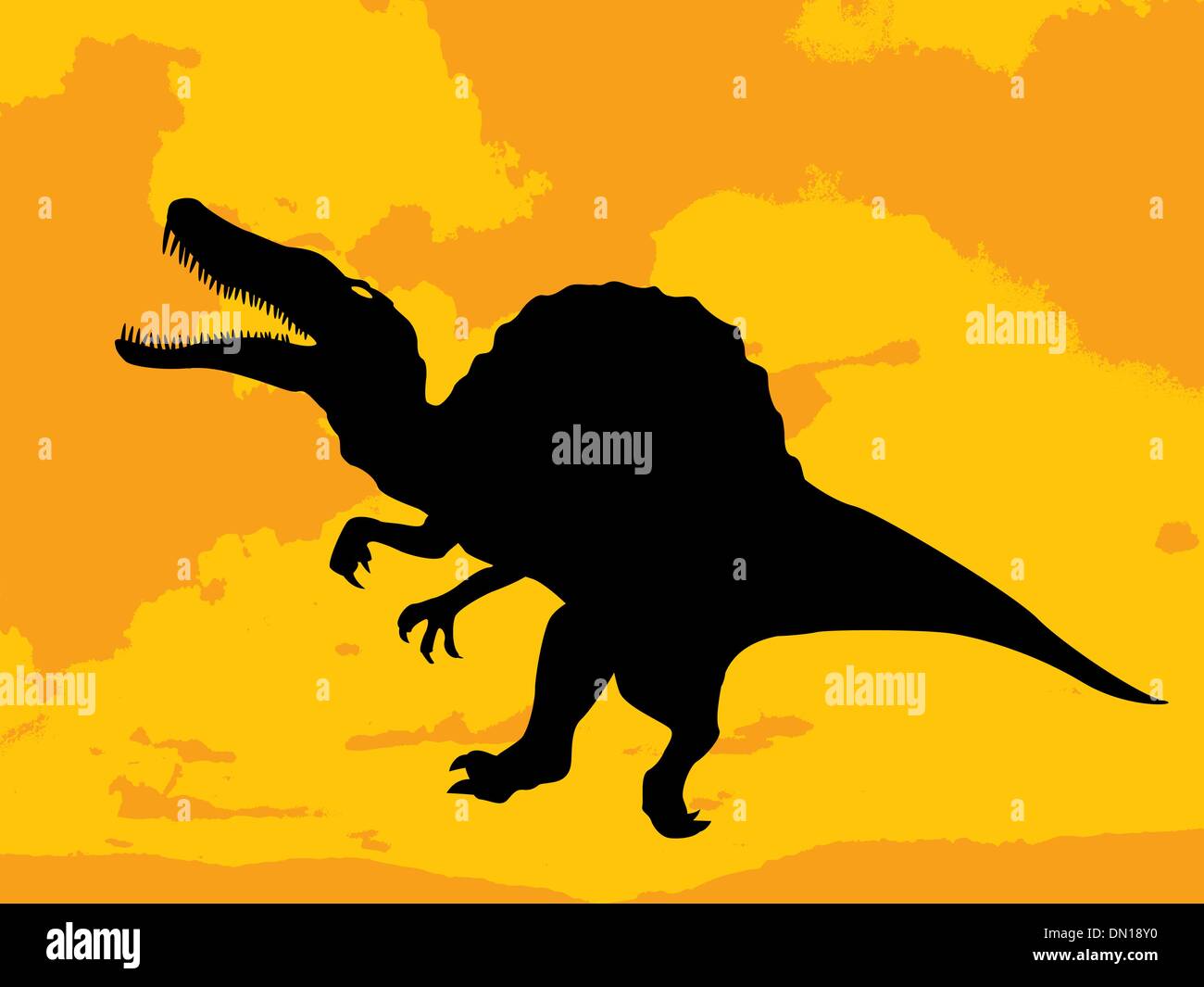 Silhouette de dinosaure Banque de photographies et d’images à haute résolution - Alamy