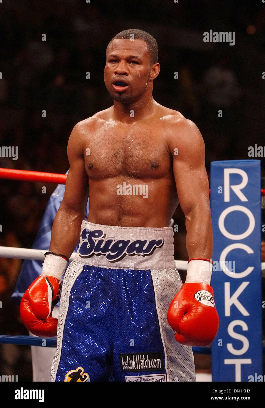 Mai 25, 2006, à Las Vegas, NV, USA ; 'SUGAR' SHANE MOSLEY bat 'féroces' Fernando Vargas par TKO ...