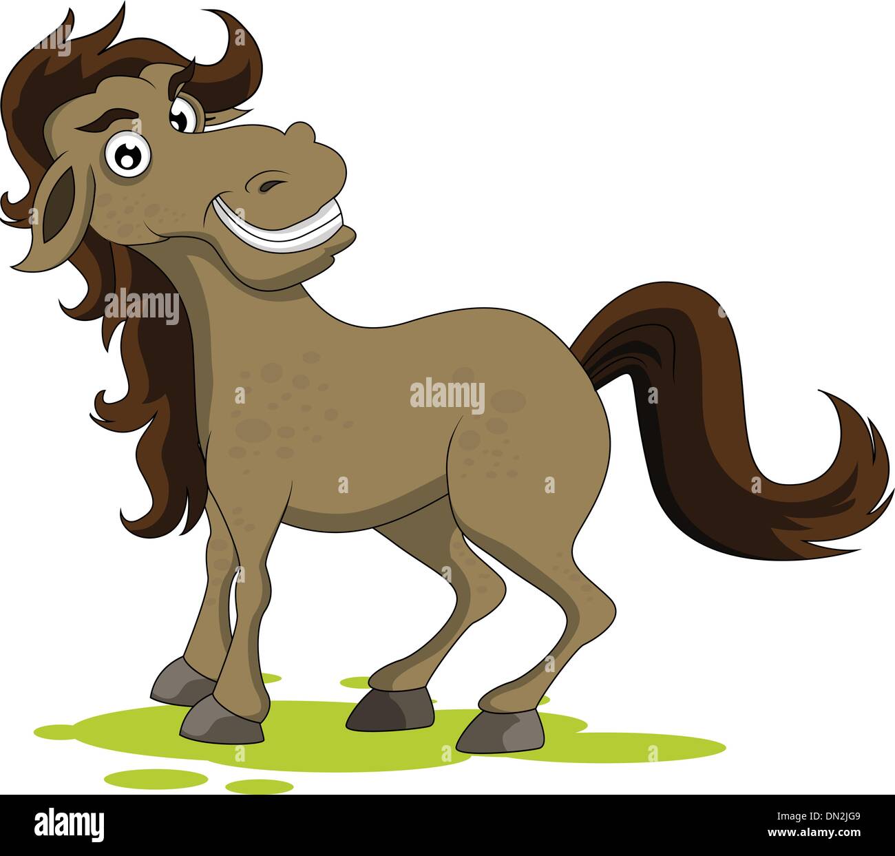 Cute animal horse Banque d'images détourées - Alamy