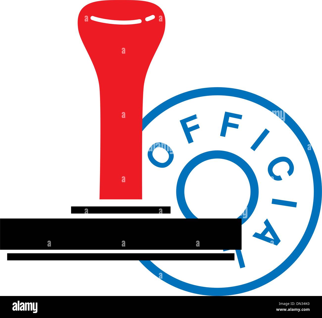 Tampon officiel Banque d'images vectorielles - Alamy