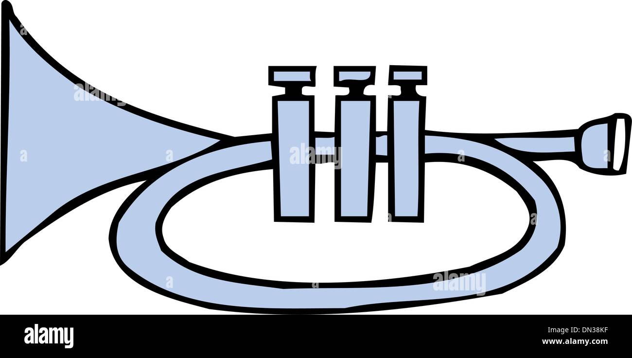 Instrument de musique dessin trombone Banque d'images vectorielles - Alamy