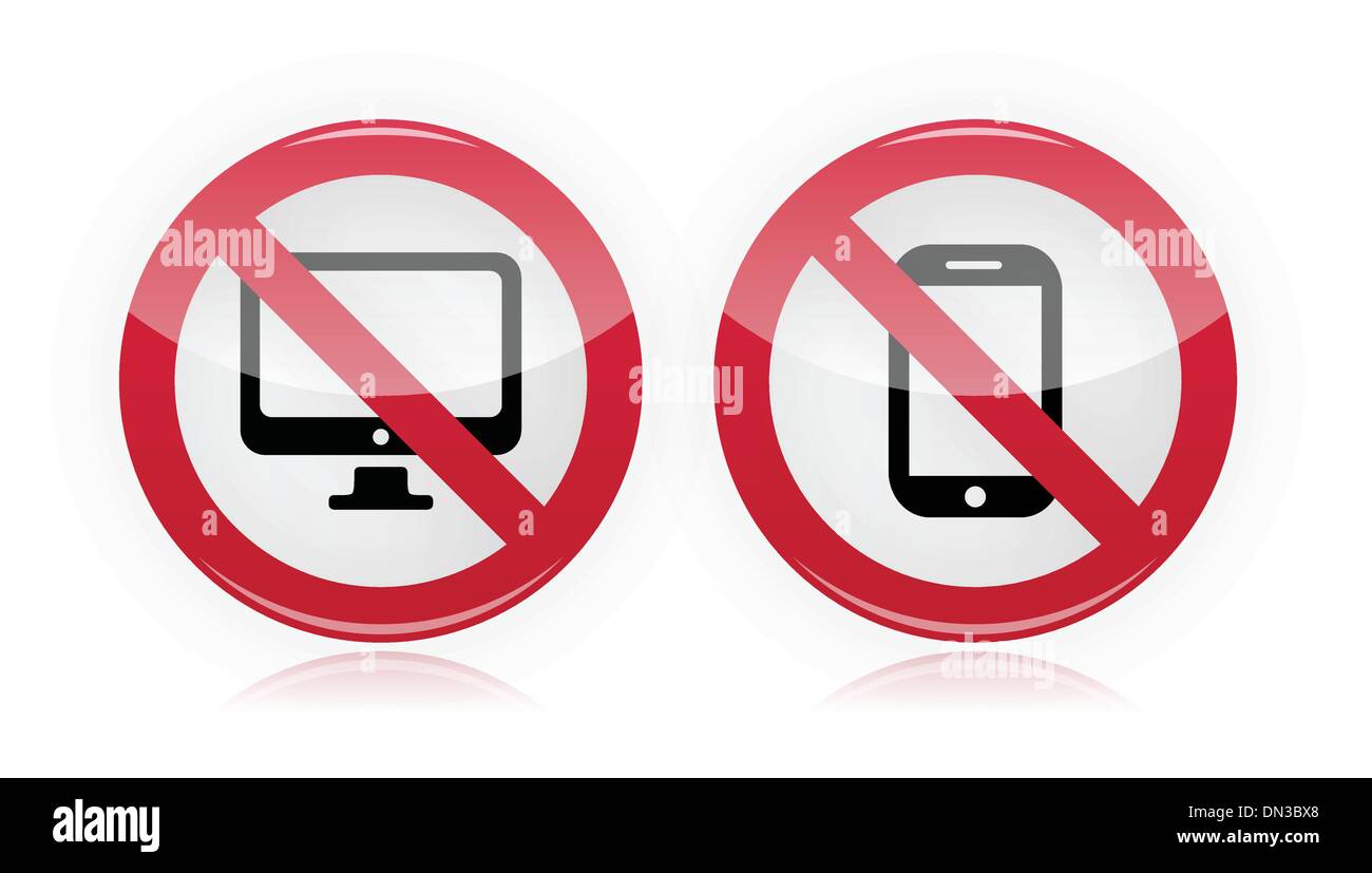 Pas d'ordinateur, pas de téléphone cellulaire ou mobile - interdit ...