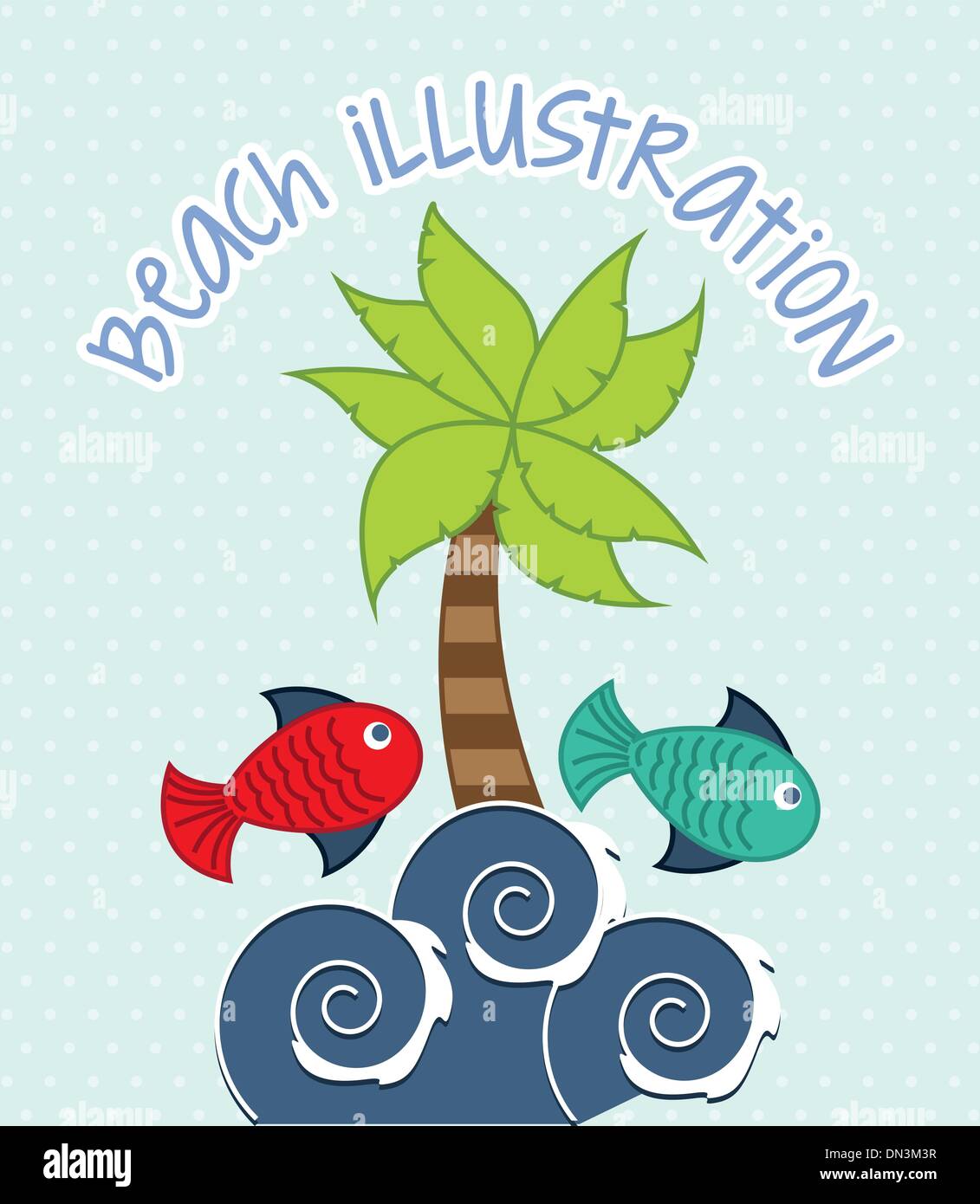 Symbole de la plage tropicale Banque d'images vectorielles - Alamy