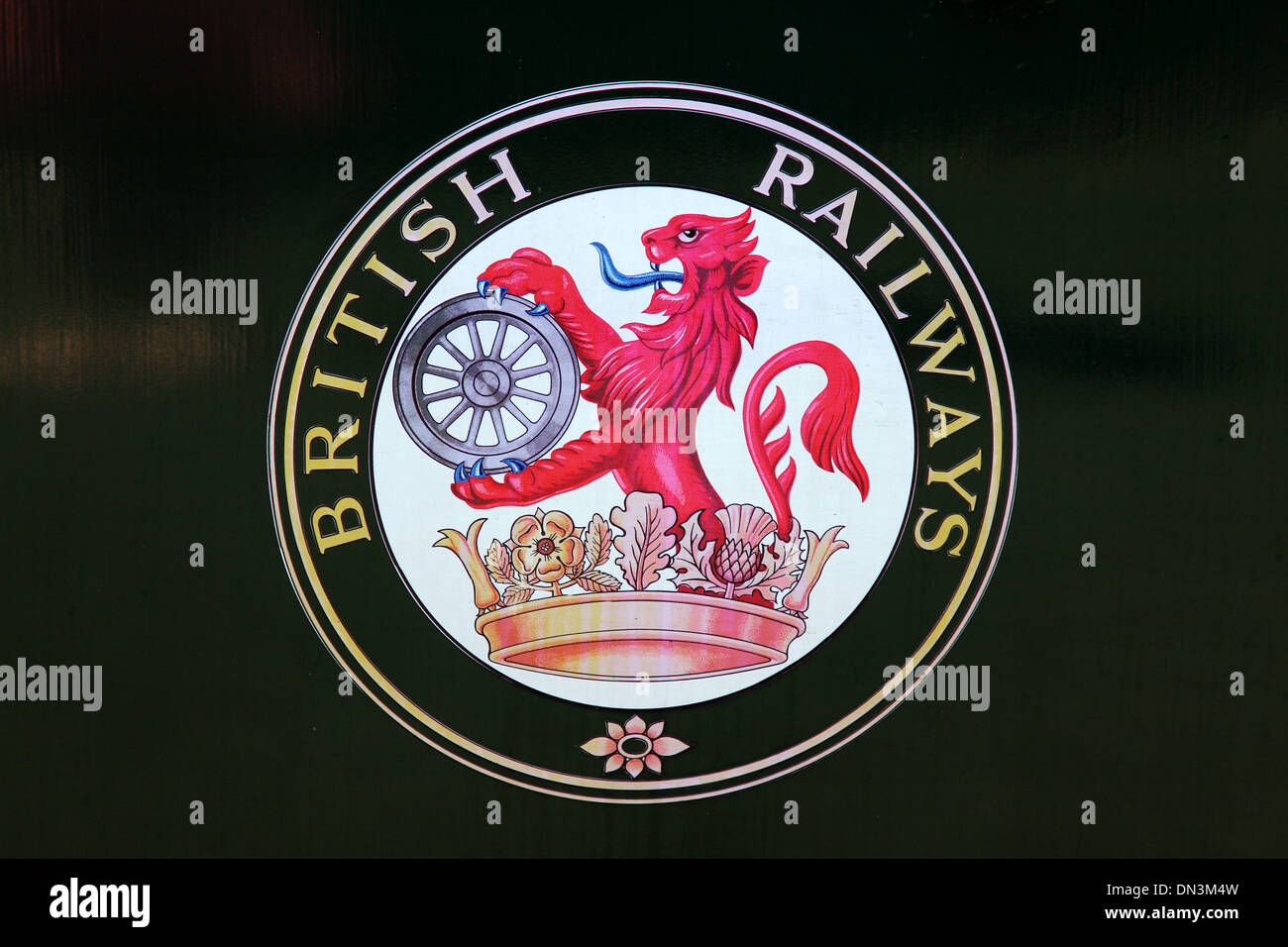 British Railways Lion Wheel Logo Banque d'image et photos - Alamy