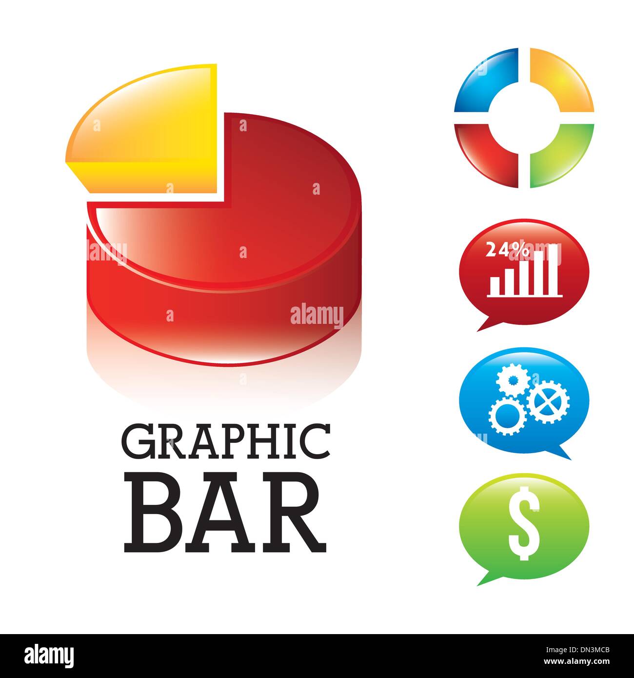 Barre de graphique graphique Banque d'images vectorielles - Alamy