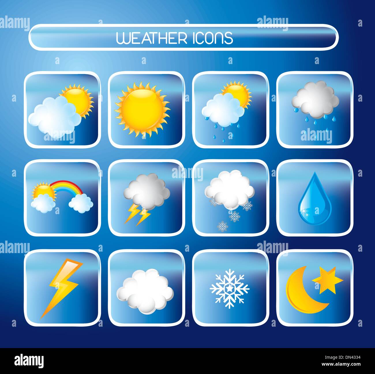 Icônes météo Banque de photographies et d’images à haute résolution - Alamy