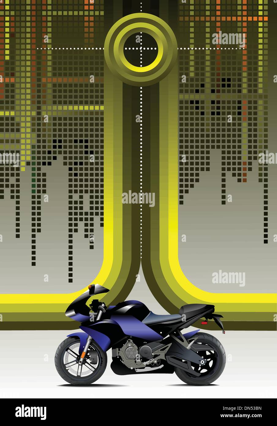 Courbe de moto Banque d'images vectorielles - Alamy