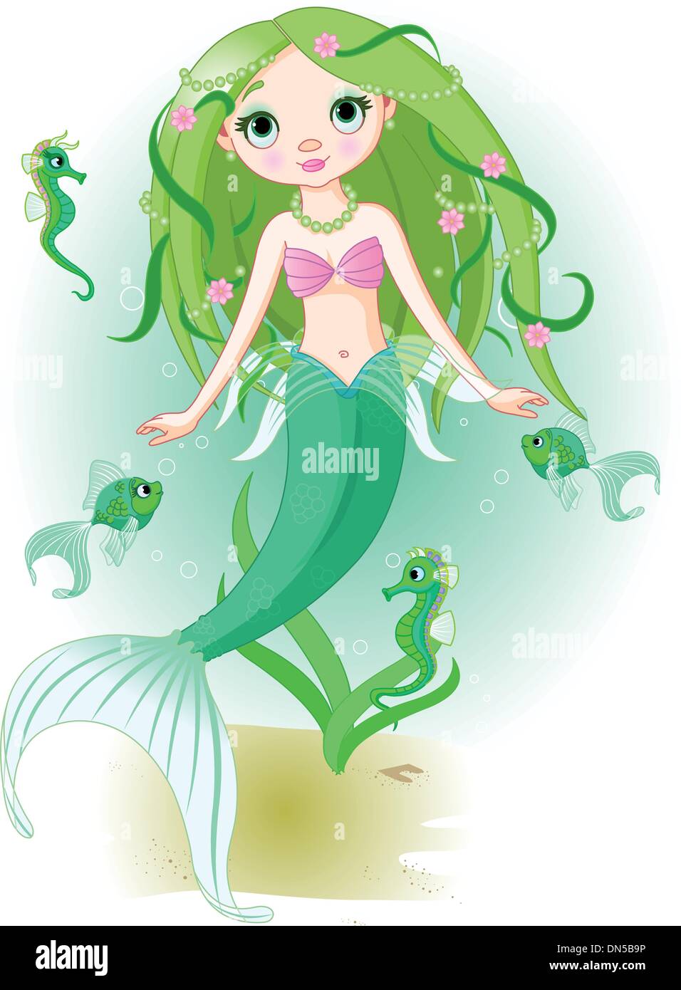 Femmes de la mer Banque d'images vectorielles - Alamy