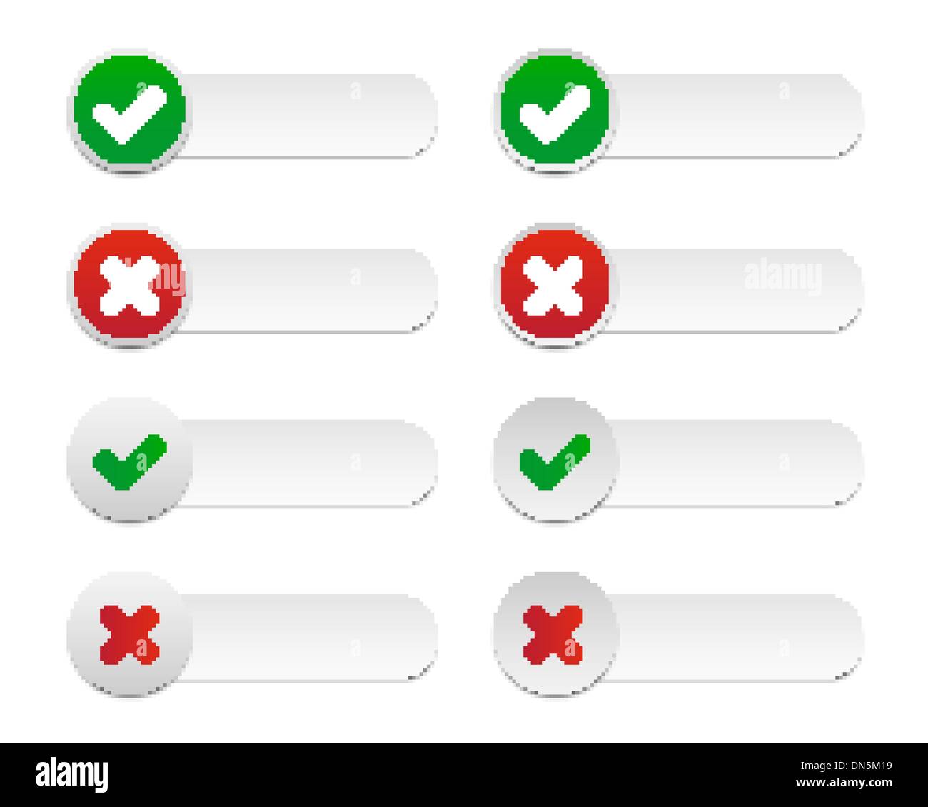 Validation vert Banque d'images vectorielles - Alamy