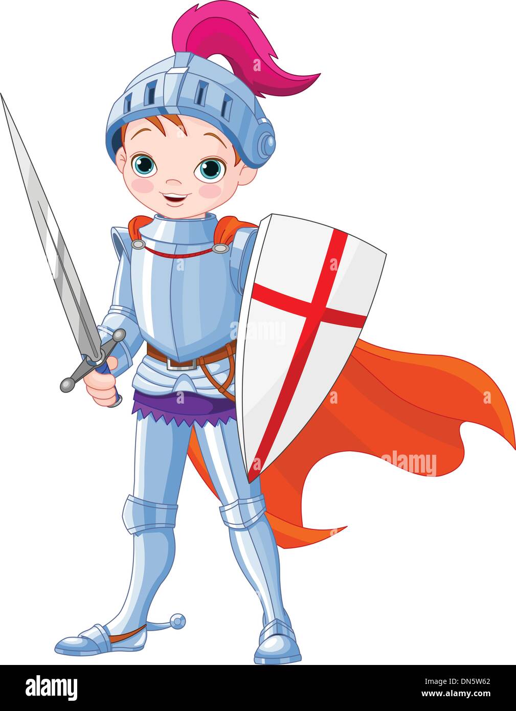 Medieval knight Banque d'images vectorielles - Alamy