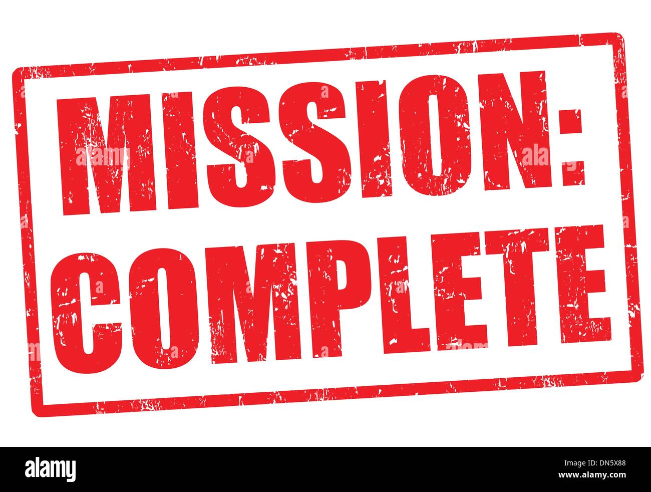 Mission accomplie stamp Image Vectorielle Stock - Alamy