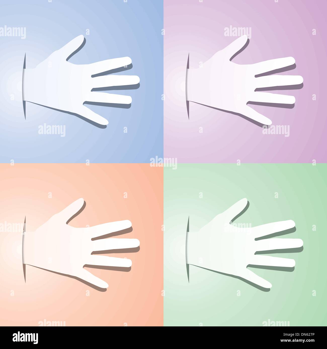 Mains artistiques Banque d'images vectorielles - Alamy