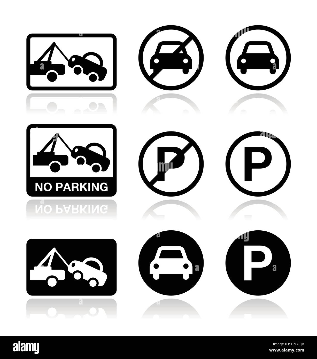 De stationnement interdit Banque d'images vectorielles - Alamy