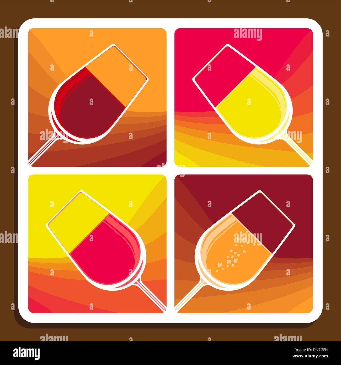 Montrant les couleurs Banque d'images vectorielles - Alamy