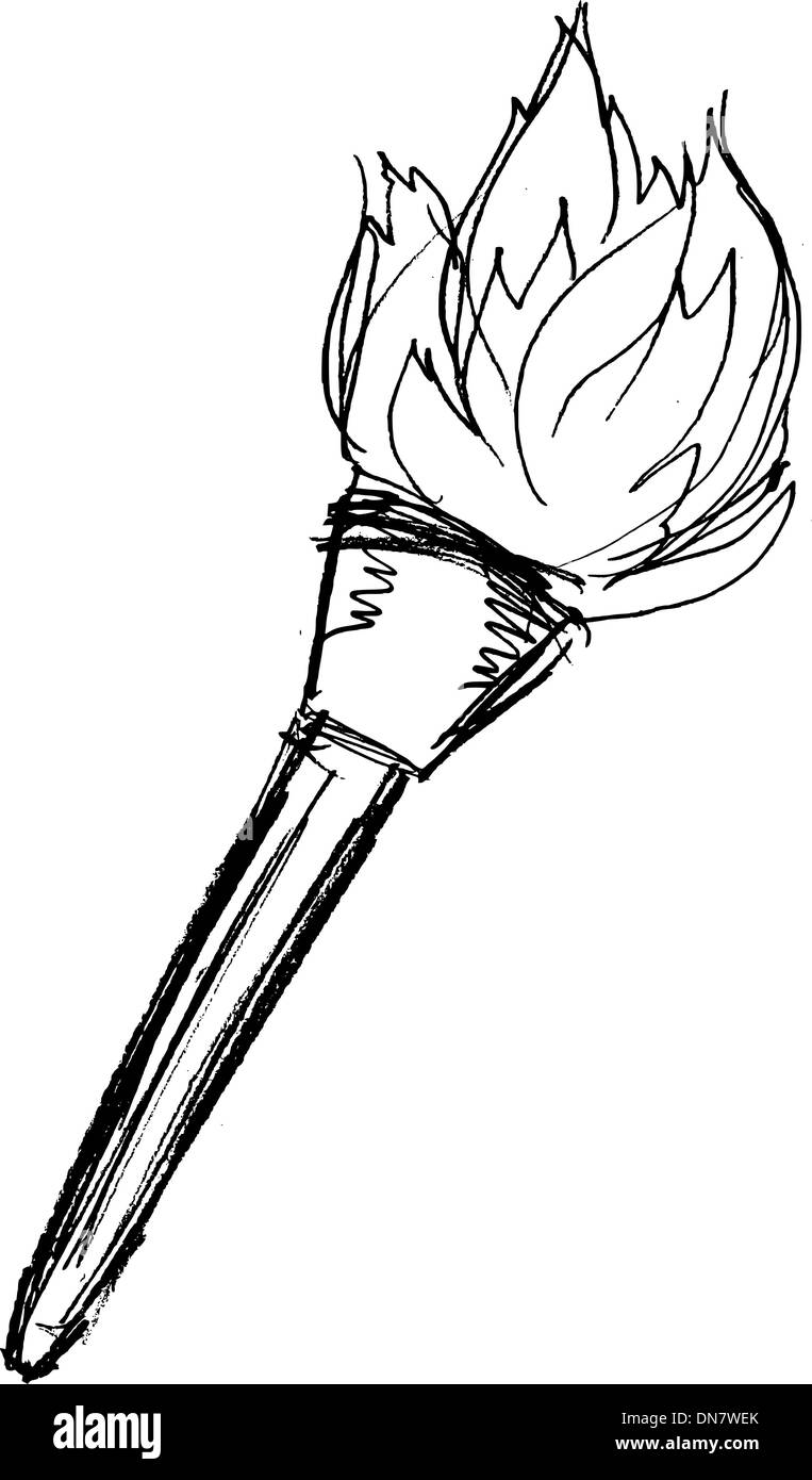 Flambeau Torch Banque d'images vectorielles - Alamy
