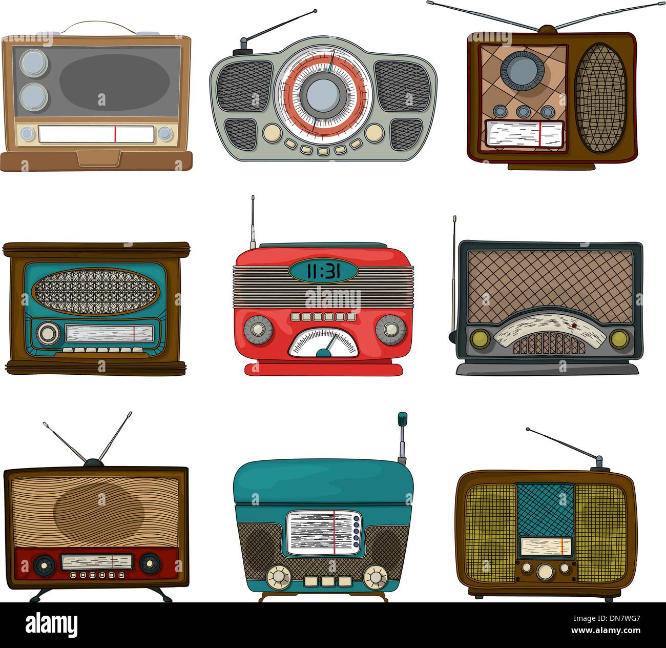 Radio Scolaire Banque d'images vectorielles - Alamy