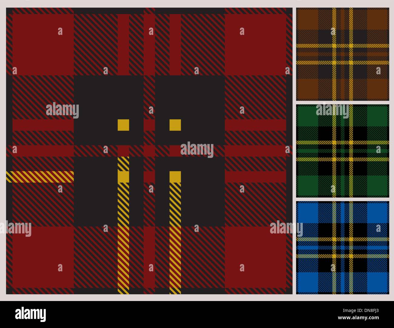 Motif tartan Banque d'images vectorielles - Alamy