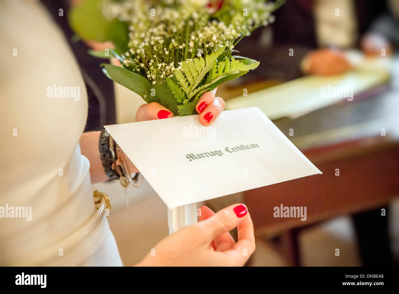 Certificat de mariage Banque de photographies et d’images à haute résolution - Alamy