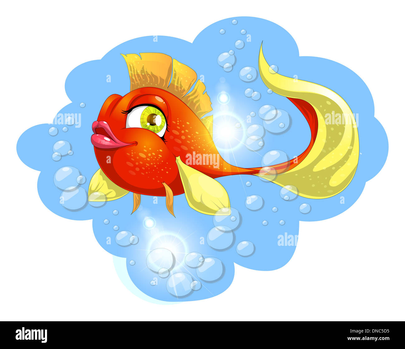 Poisson rouge de dessin animé Banque de photographies et d’images à ...