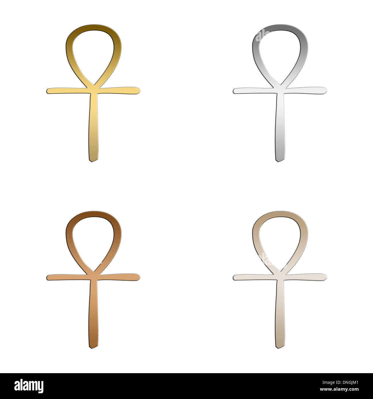 Croix de vie egyptienne Banque d'images détourées - Alamy