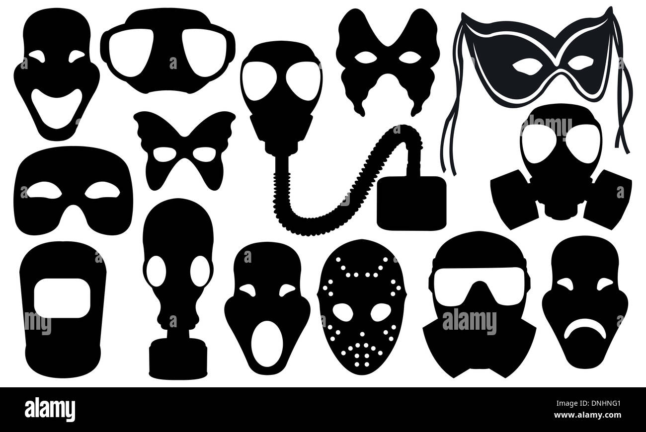 Different types of mask Banque de photographies et d’images à haute ...