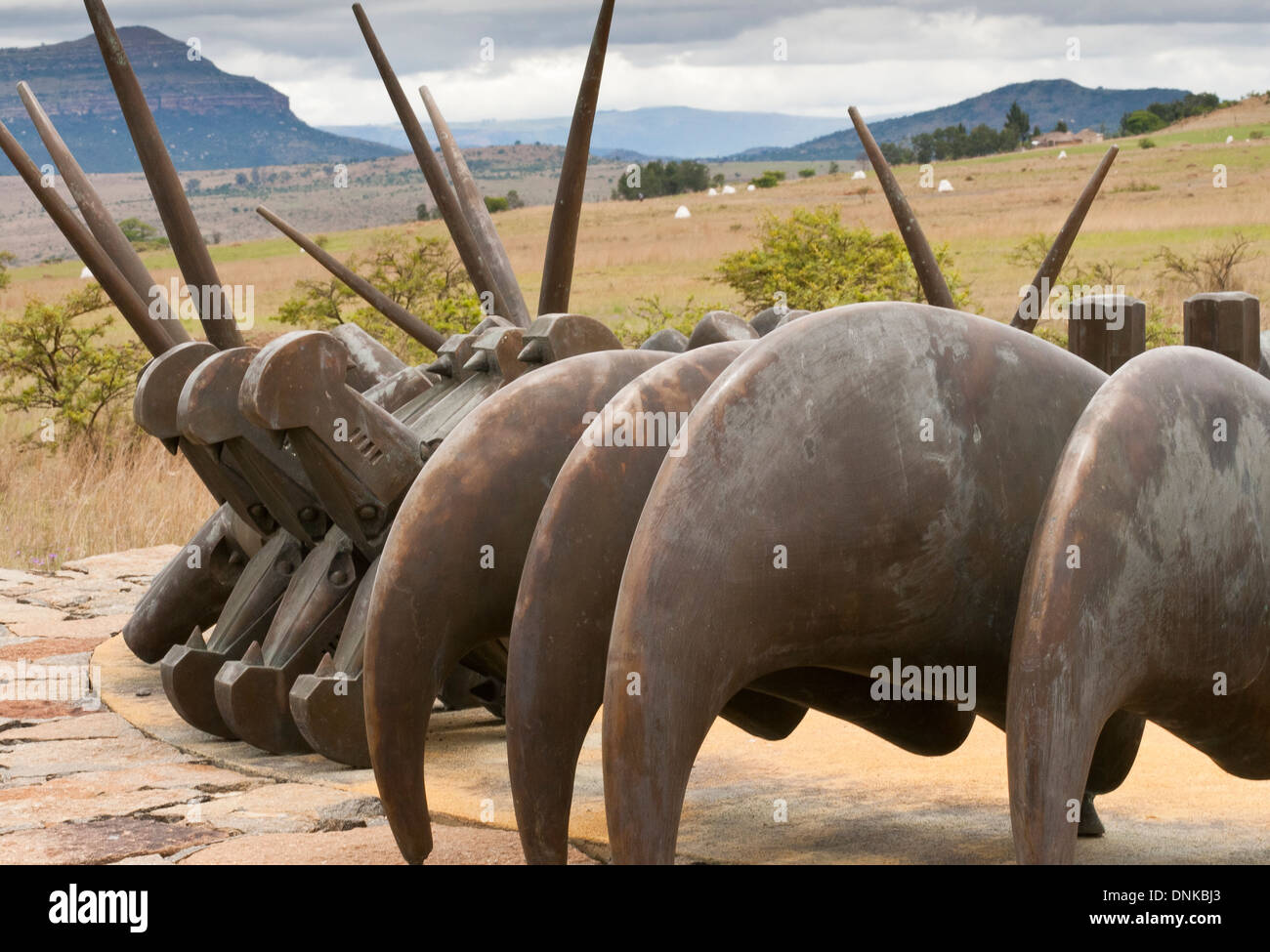 Zulu warrior iziqu monument Banque de photographies et d’images à haute ...