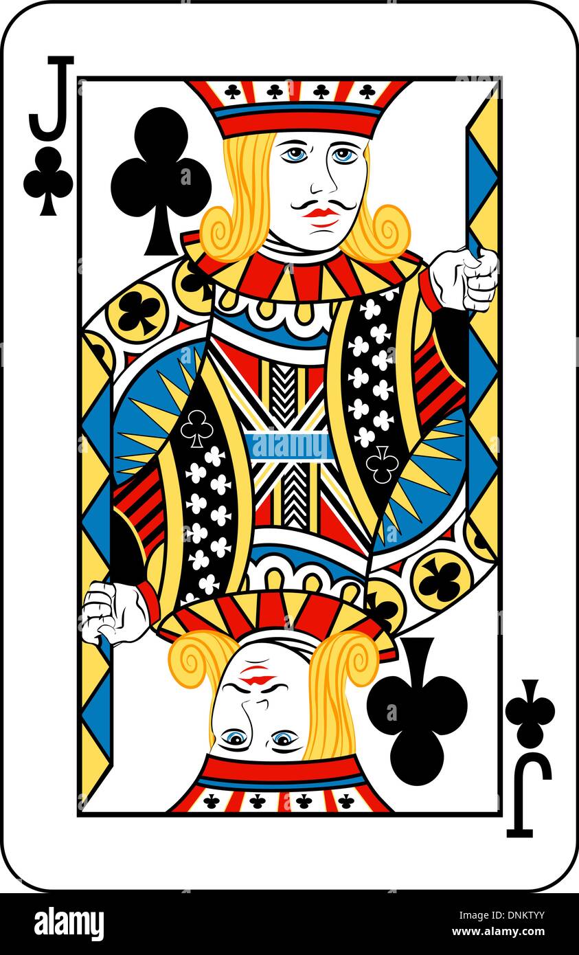 Carte de jeu de clubs Banque d'images vectorielles - Alamy