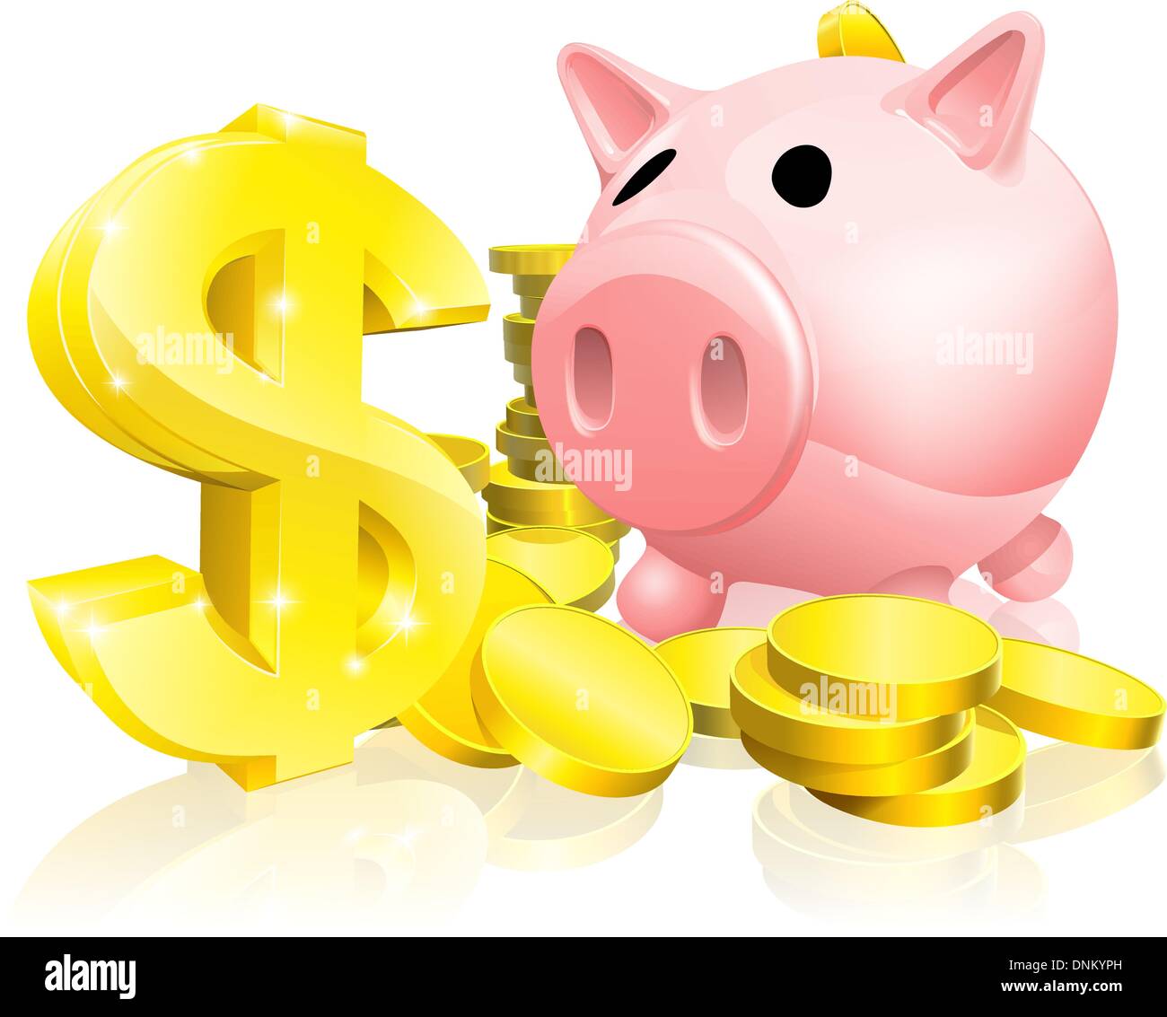 Dollar piggy bank store