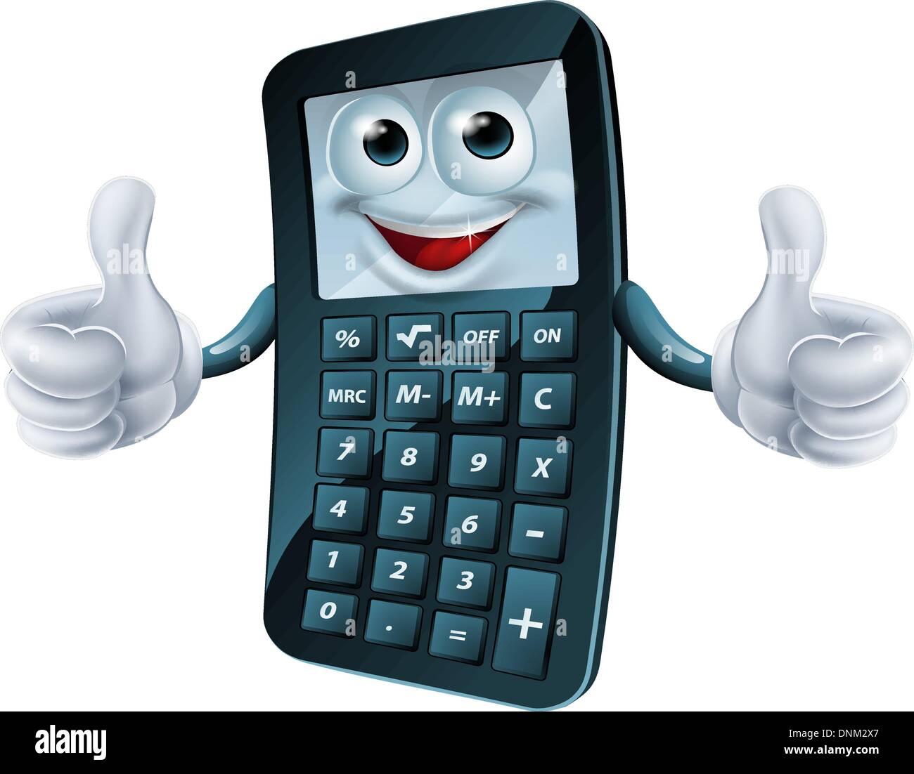 Cartoons calculatrice Banque d'images vectorielles - Alamy