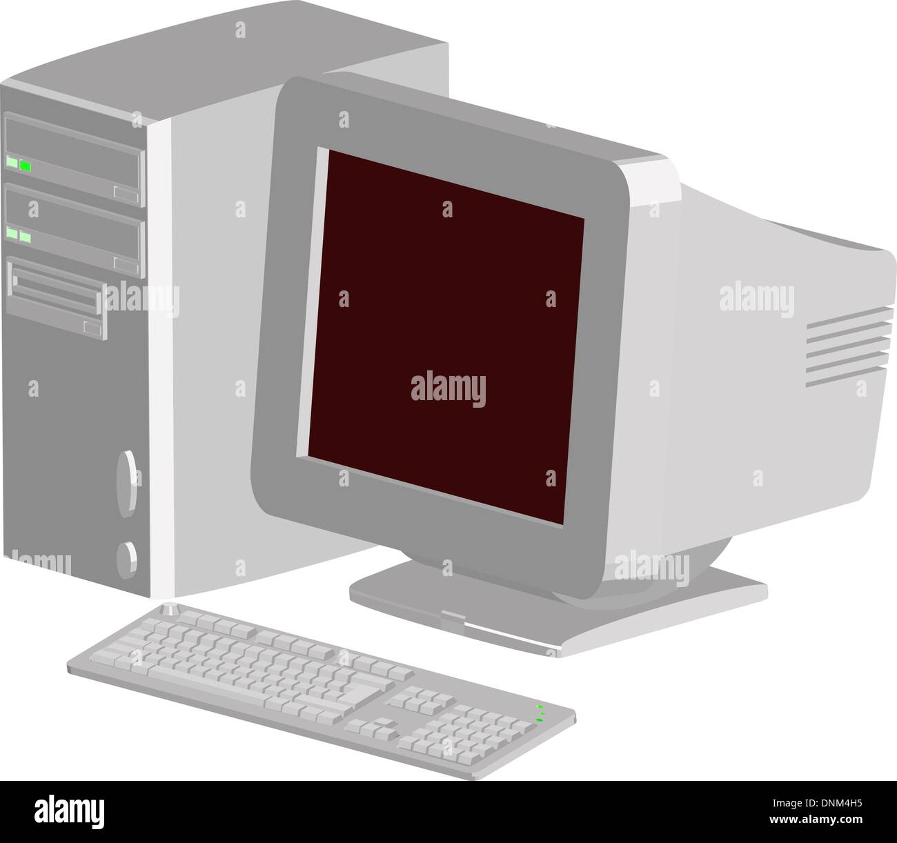 Ordinateur ibm Banque d'images vectorielles - Alamy