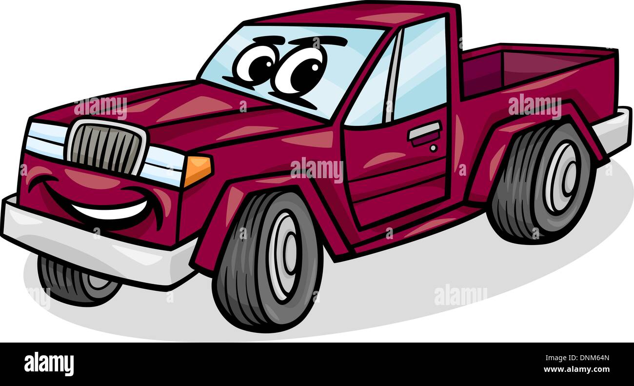 Cartoon Illustration de drôle de ramasser ou de ramassage location ...