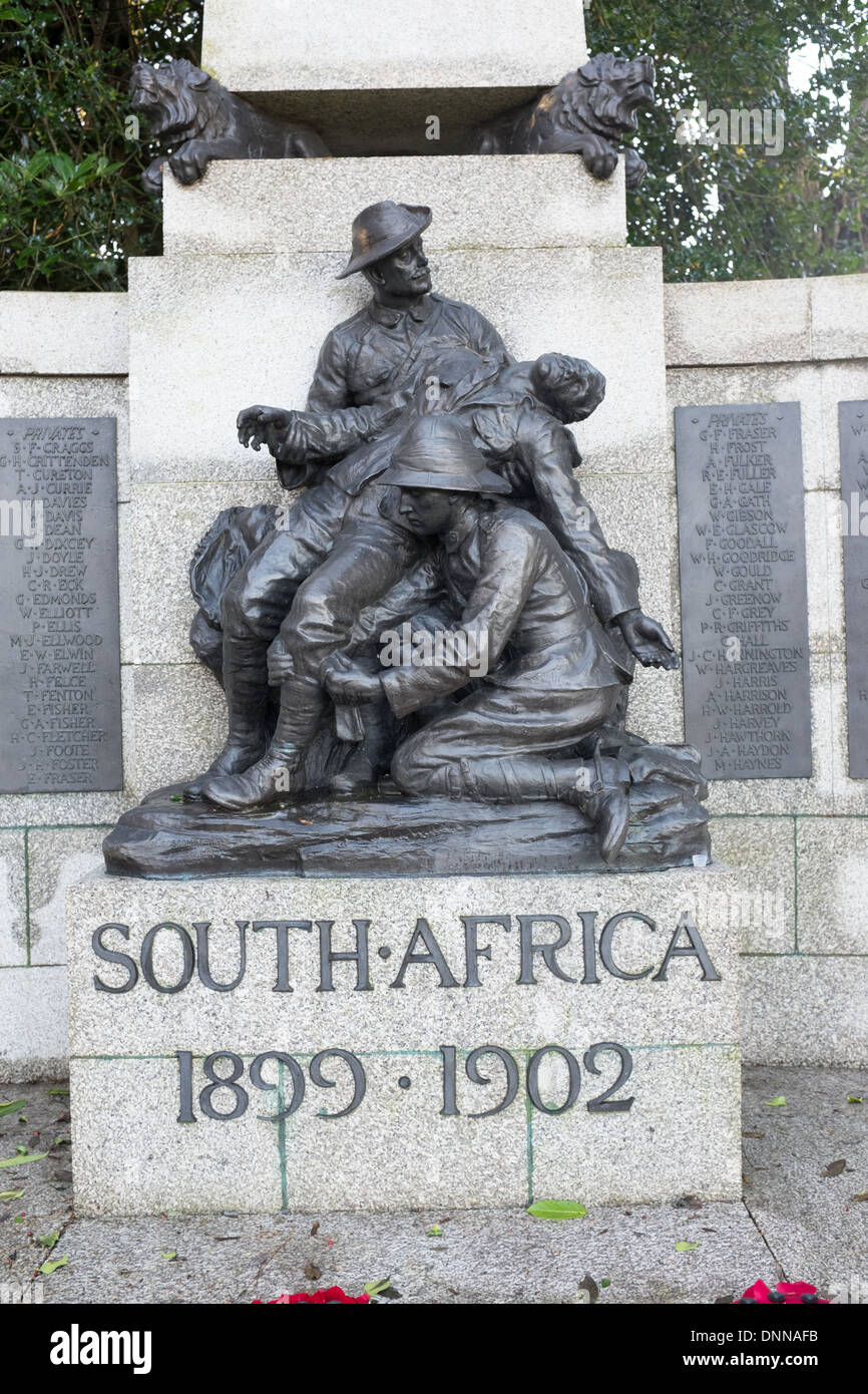 Détails centrale de la Royal Army Medical Corps RAMC Boer War Memorial ...