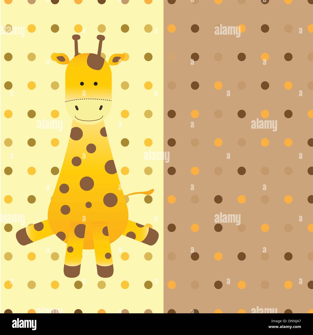 Girafe dessin animé Banque d'images vectorielles - Alamy