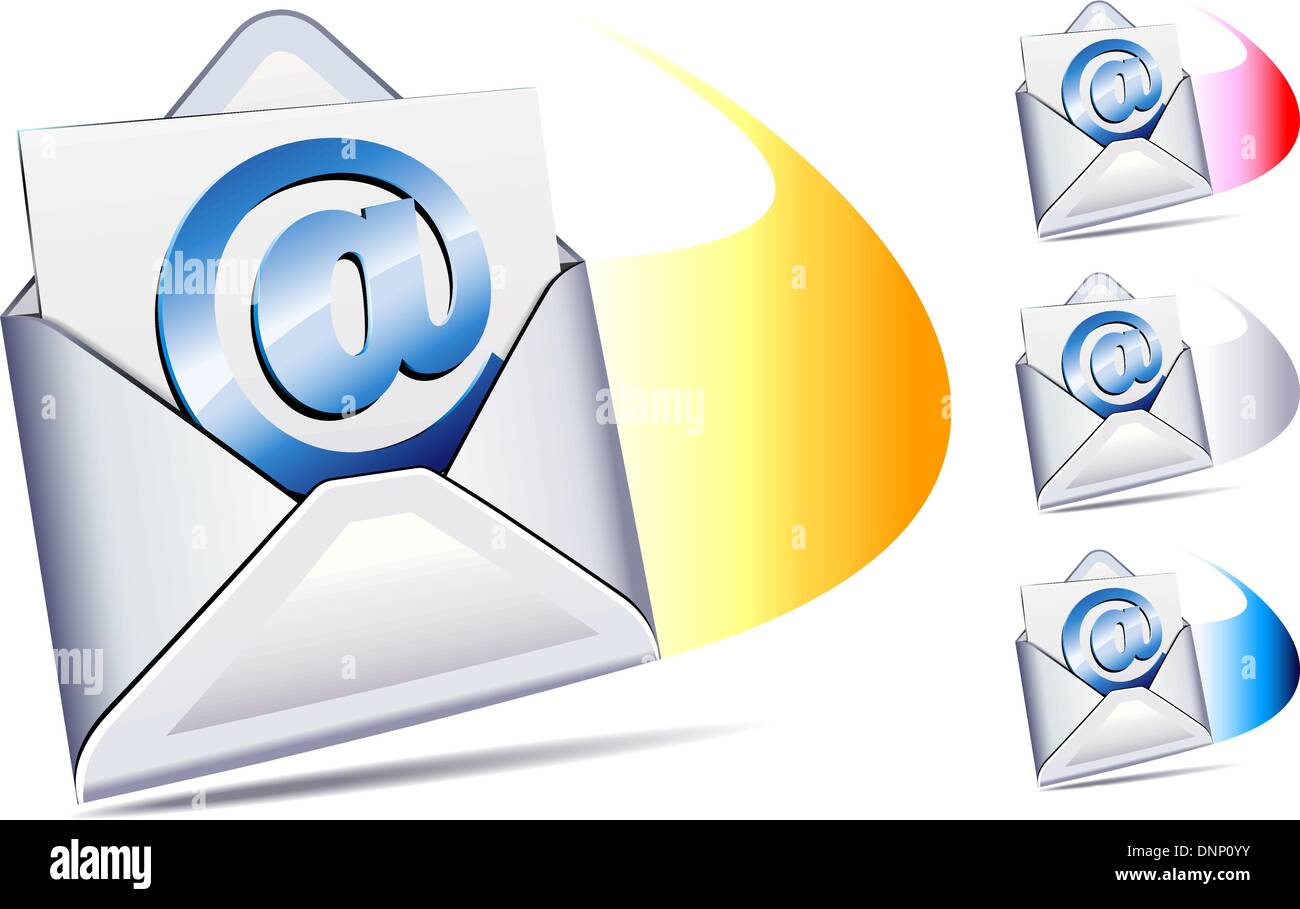 Symbole de courrier électronique Banque d'images vectorielles - Alamy