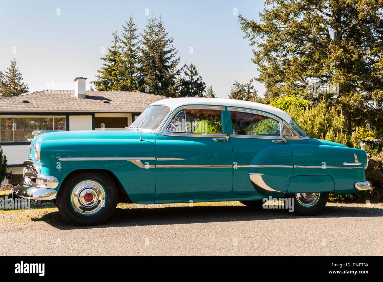 1953 Pontiac Chieftain Hardtop Sedan quatre portes Photo Stock - Alamy