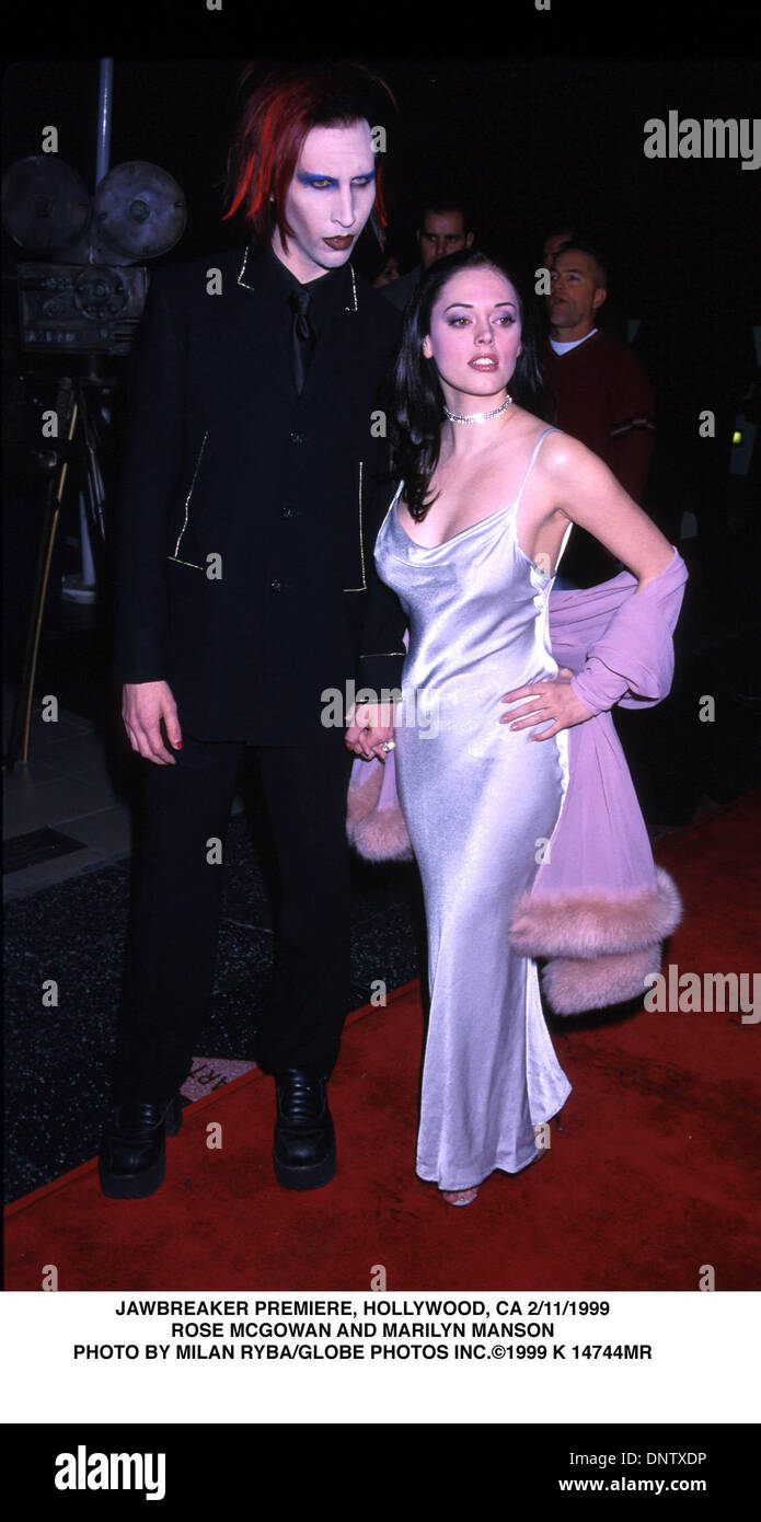 Marilyn manson and rose mcgowan Banque de photographies et d’images à ...