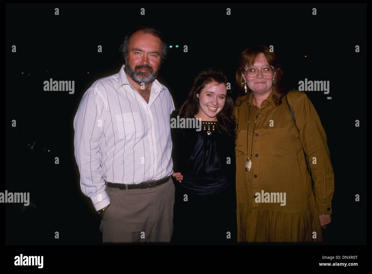 Hollywood, CA, USA ; un jeune shannen doherty et les parents père et ...