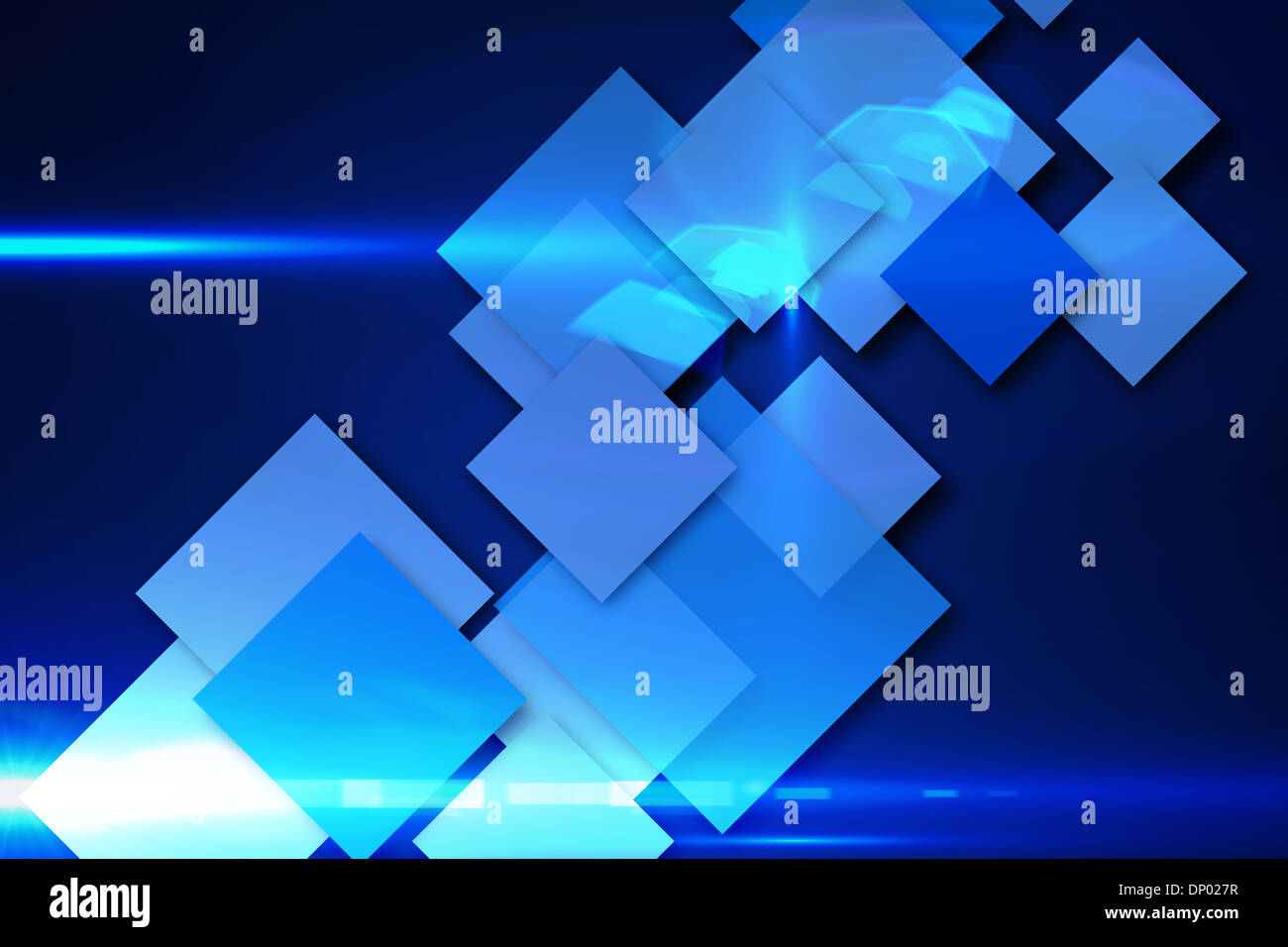 Cube bleu Banque de photographies et d’images à haute résolution - Alamy