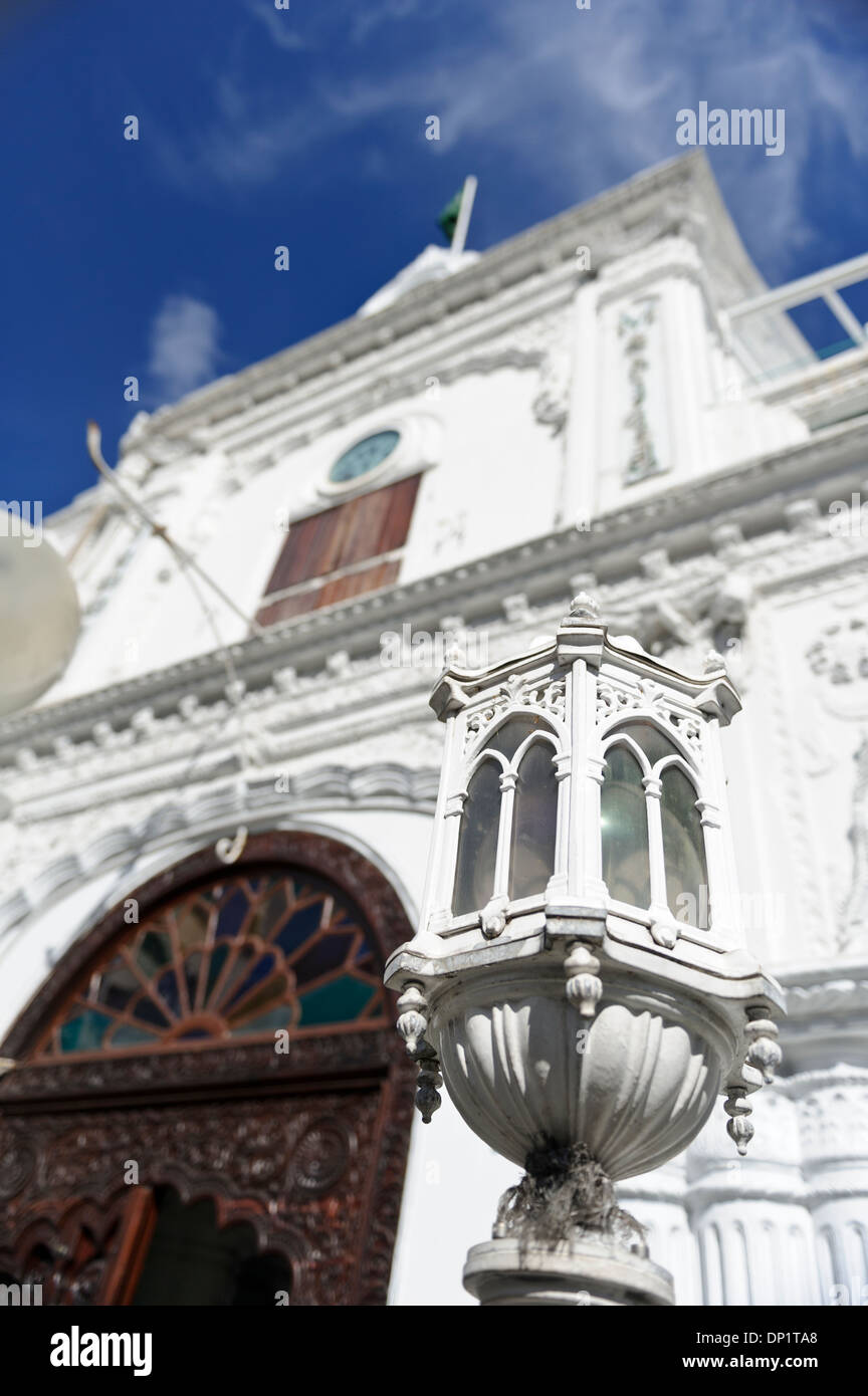 L'extérieur lanterne Jummah Masjid, une mosquée à Port Louis qui date ...